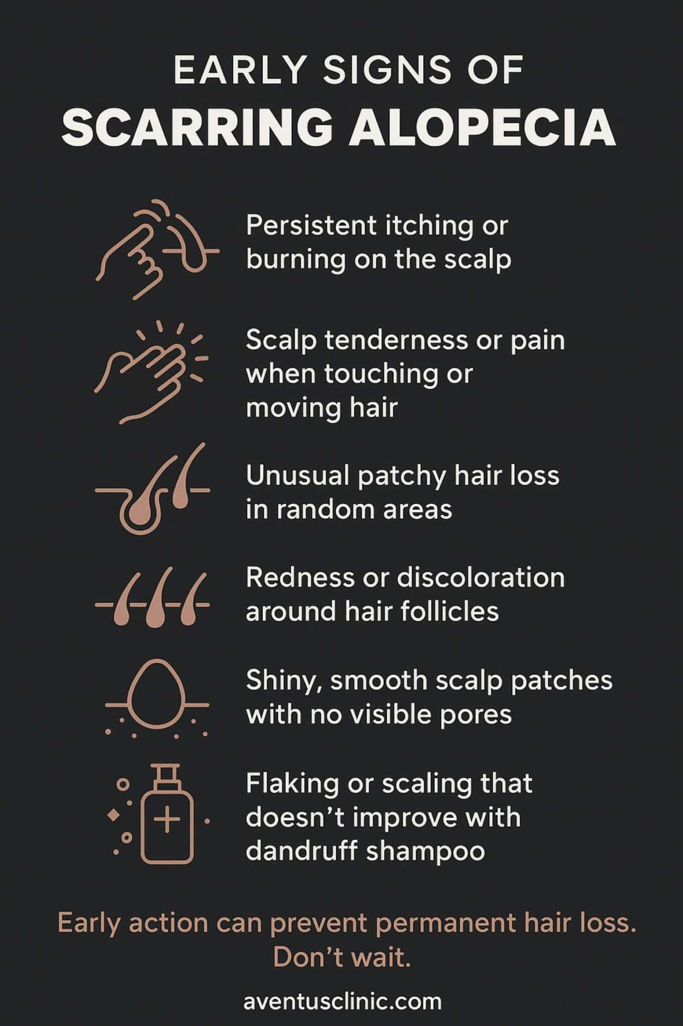 How to Spot Early Signs of Scarring Alopecia? | Aventus Clinic