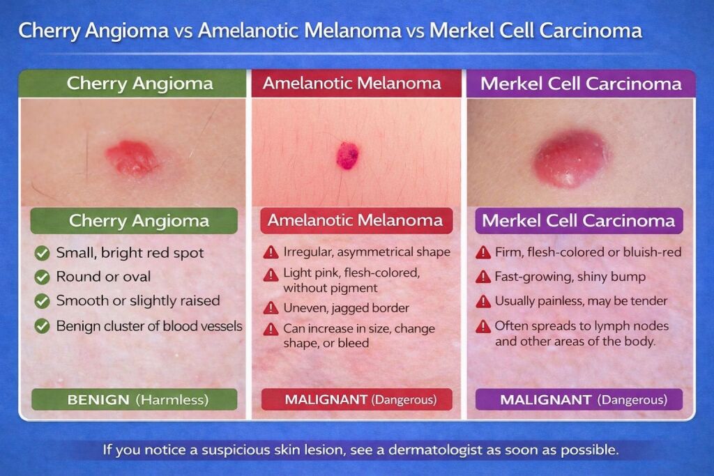 Red Mole on Skin: How to Tell Cherry Angioma from Melanoma